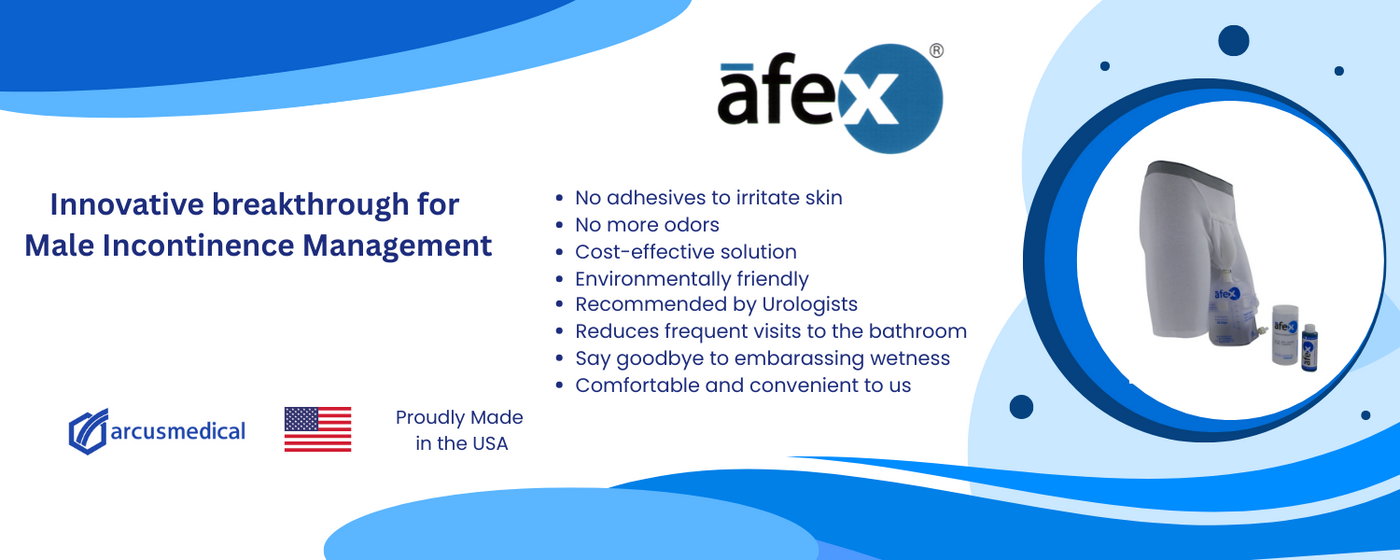 Afex Male Incontinence Management Products | Arcus Medical